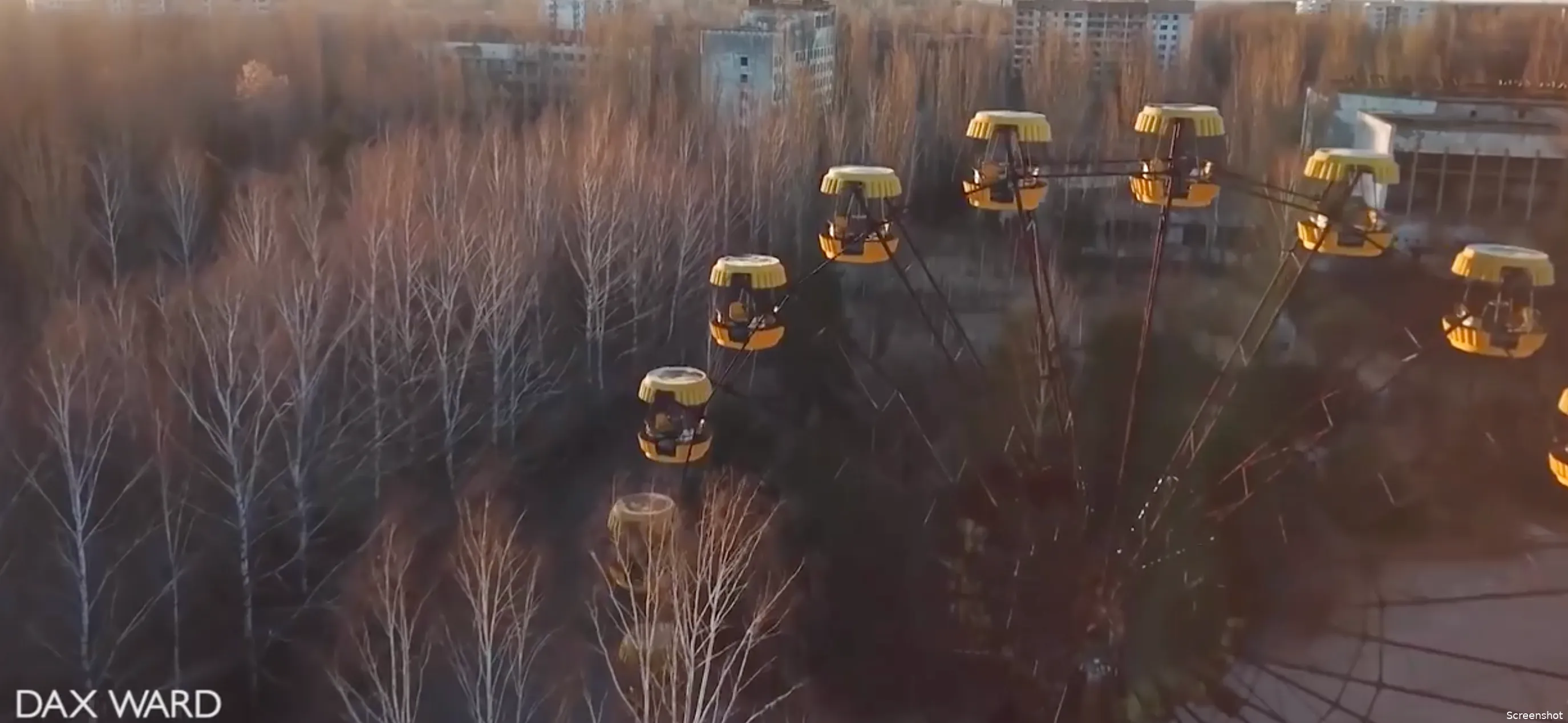 Spookachtige drone-beelden laten gevolgen zien van kernramp in Tsjernobyl
